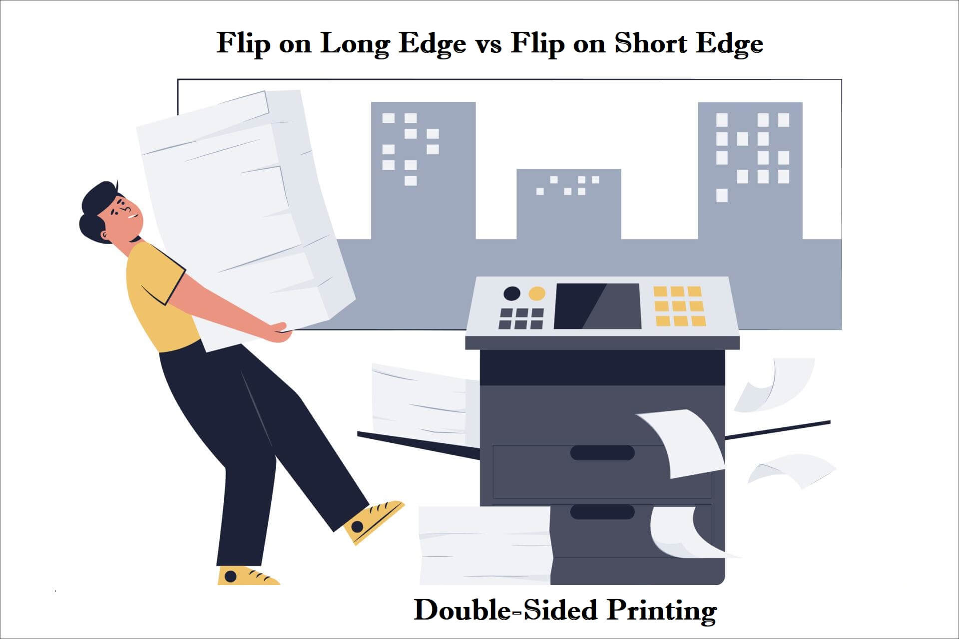 Flip On Short Edge là gì? Hướng dẫn in 2 mặt đúng chuẩn